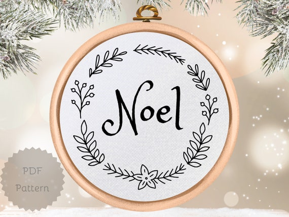 PDF Pattern Noel Hand Embroidery Design Christmas - Etsy