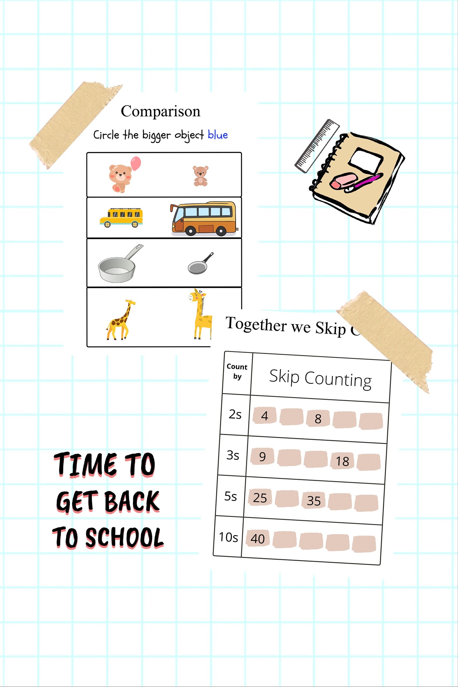 Grade 1 Math, Worksheet, Review Worksheets, Complete Grade 1 Math ...