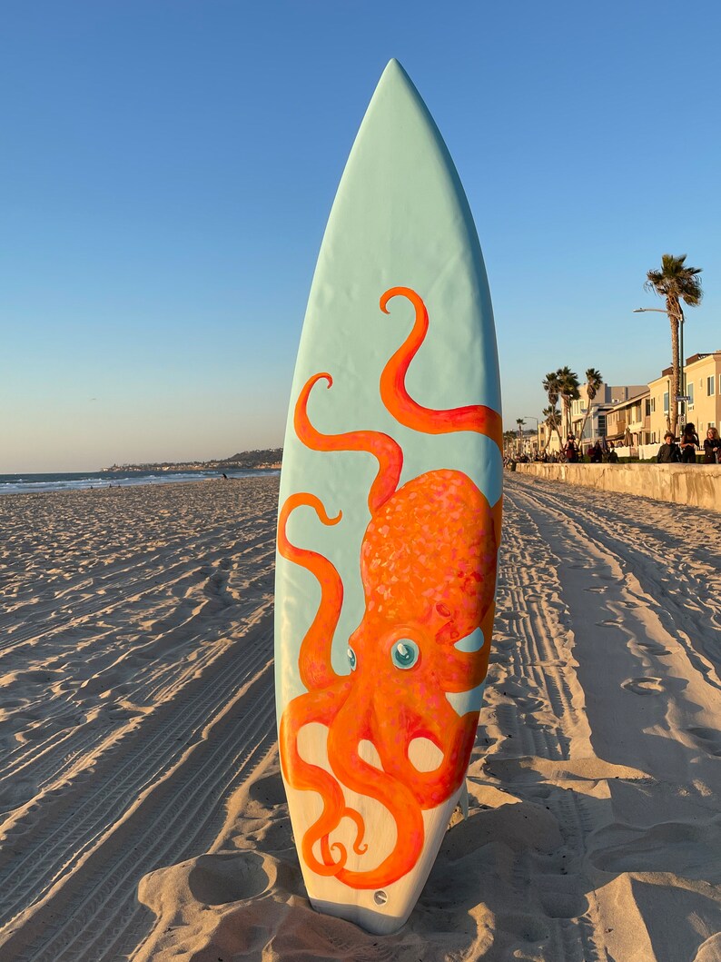 Painted Surfboard Wall Art - Etsy