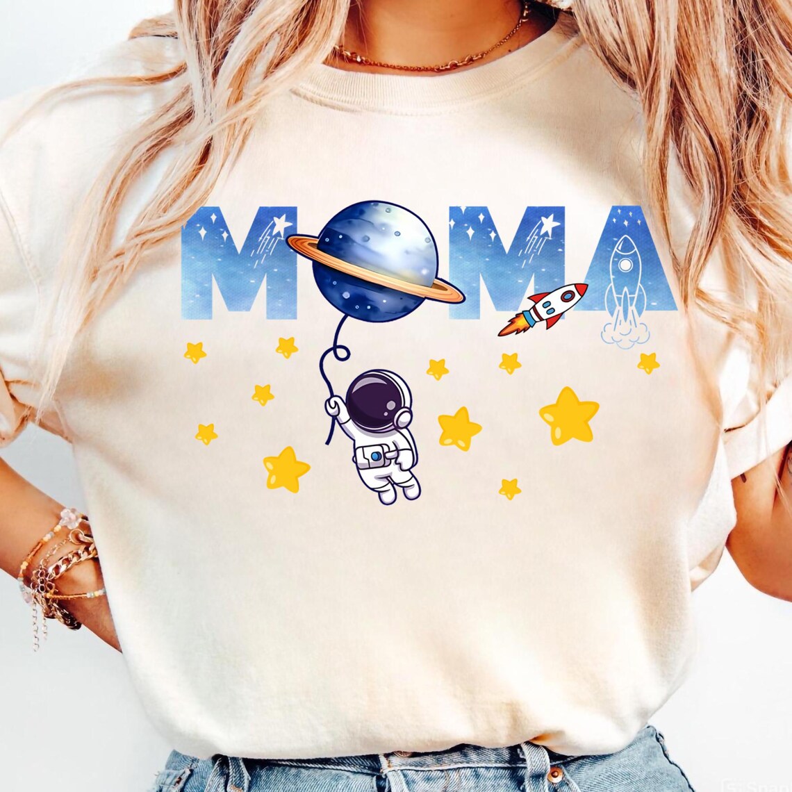Mama of the Birthday Boy Space Astronaut 1st Birthday Family, Mom of ...