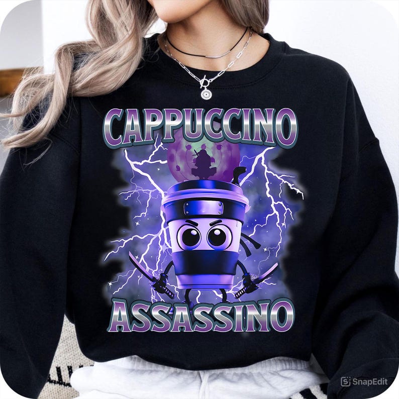 Italian Brainrot Cappuccino Assassino PNG, Funny Cappuccino Meme, Funny ...