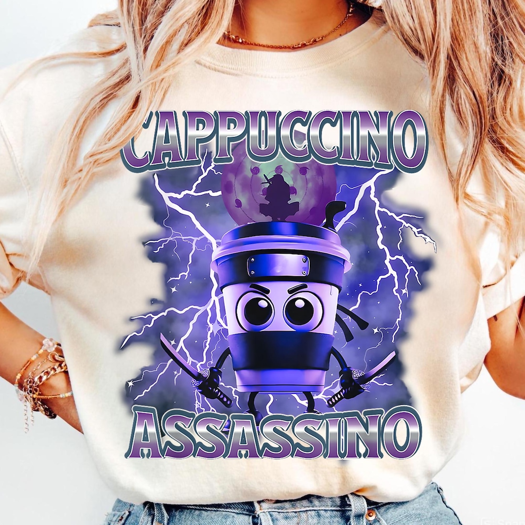Italian Brainrot Cappuccino Assassino PNG, Funny Cappuccino Meme, Funny ...