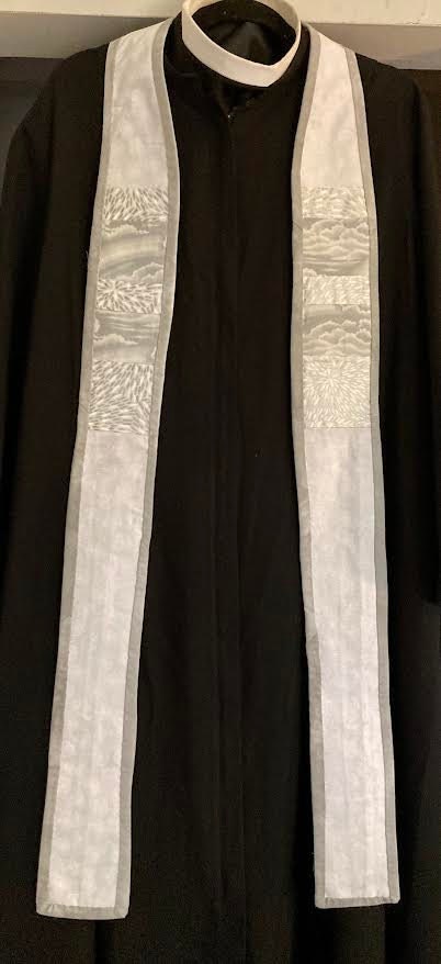34 Silver and White Wedding Stole - Etsy