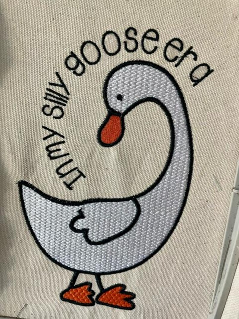 In My Silly Goose Era" Embroidery Design - Digital Download (5x7 & 6x10 ...