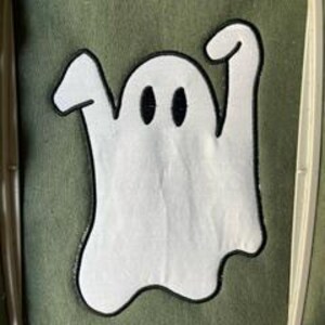 Applique Ghost Embroidery Design - Digital Download - 5x7 & 6x10 ...