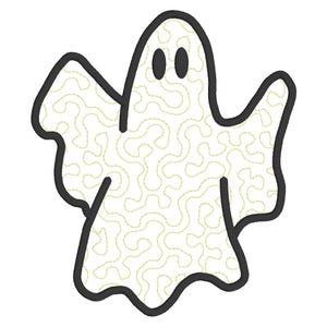 Applique Ghost Embroidery Design - Digital Download - 5x7 & 6x10 ...