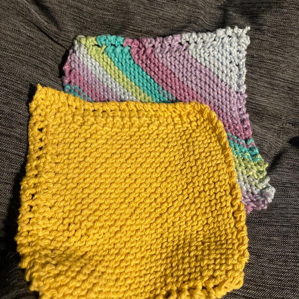 Knitted Hand Towels - Etsy
