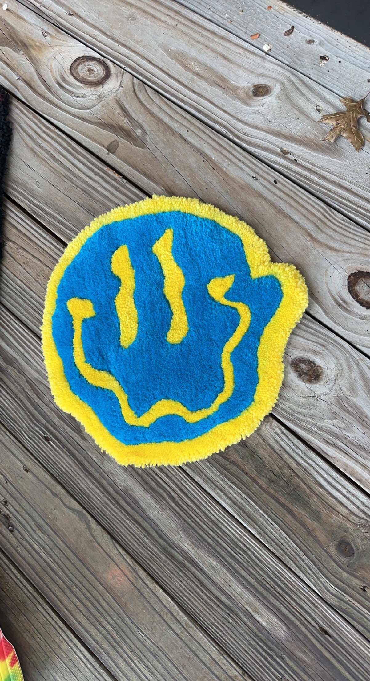 Trippy Smiley Face Rug - Etsy