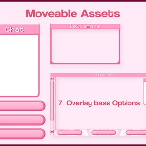 Y2K Pink | Animated Stream Overlay Pack | Overlay + Animated Scenes ...