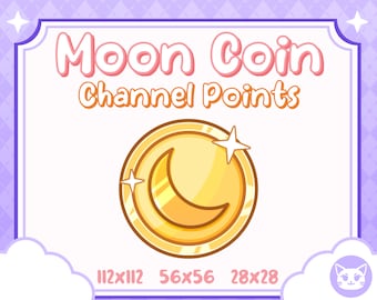 Blue Moon Channel Points for Twitch Crescent Moon Emotes Twitch Stream ...