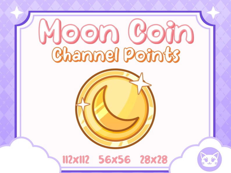 Moon Badges Channel Points Twitch Emotes Streaming Celestial - Etsy