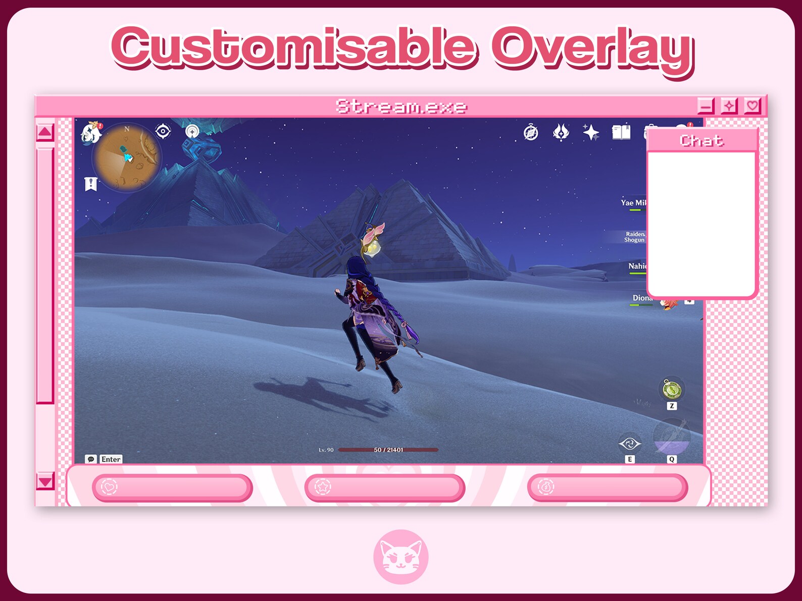 Y2K Pink | Animated Stream Overlay Pack | Overlay + Animated Scenes ...