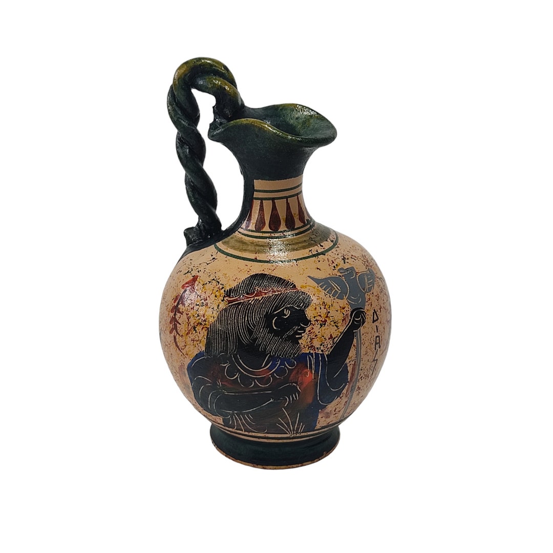 Zeus Amphora Greek History, Αncient Greek Amphora 14cm 5.5in, Classical ...