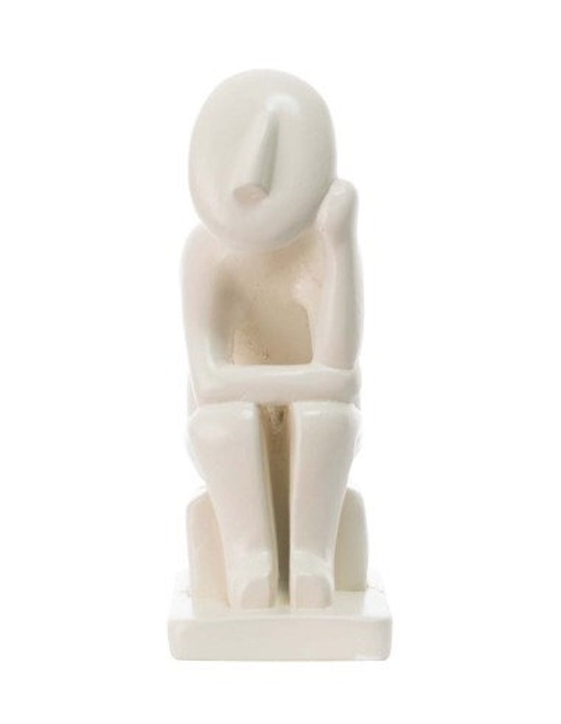 Cycladic Statue the Thinker Man 13cm, Cycladic Stone Idol Sculpture ...