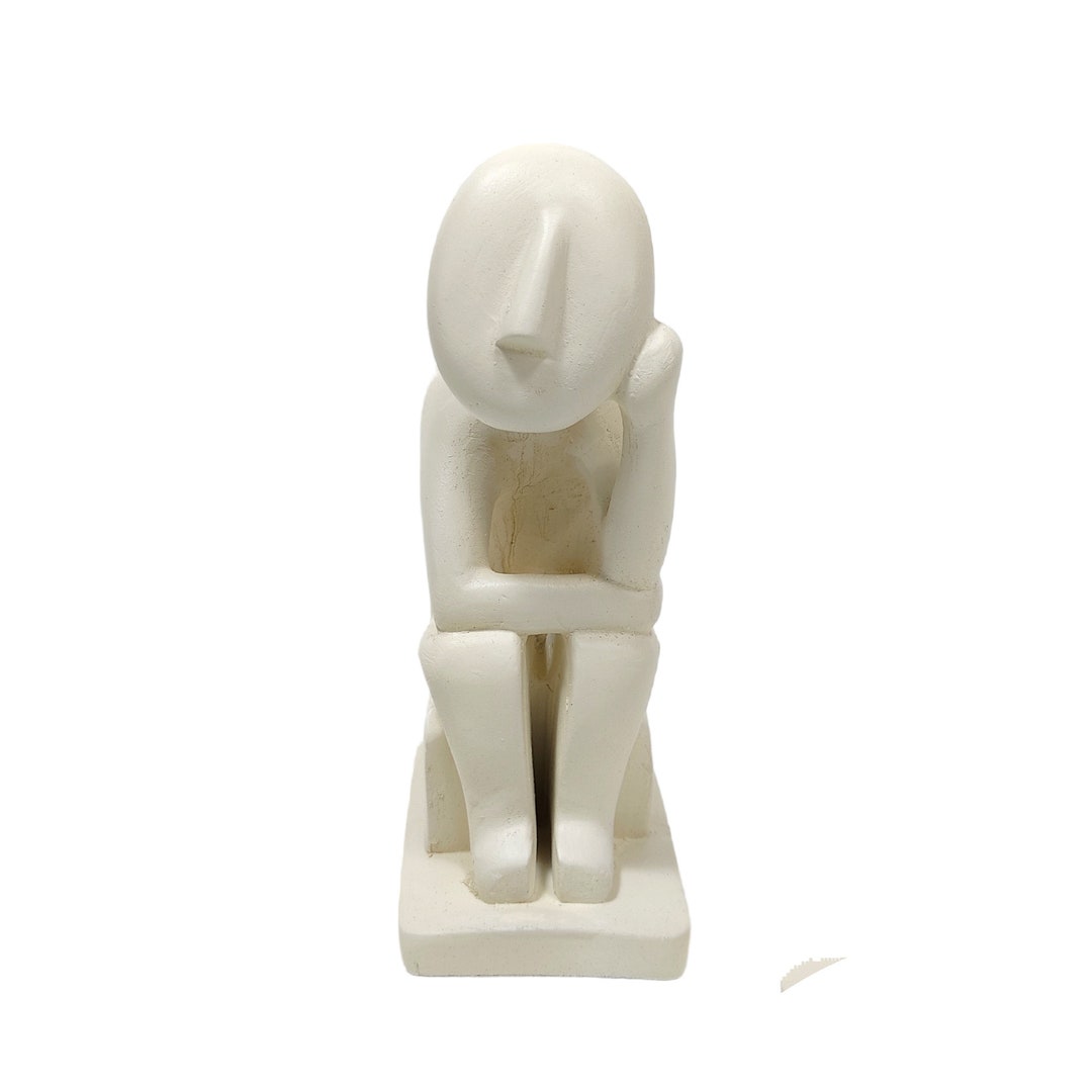 Cycladic Statue the Thinker Man 13cm, Cycladic Stone Idol Sculpture ...