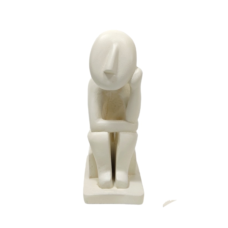 Cycladic Statue the Thinker Man 13cm, Cycladic Stone Idol Sculpture ...