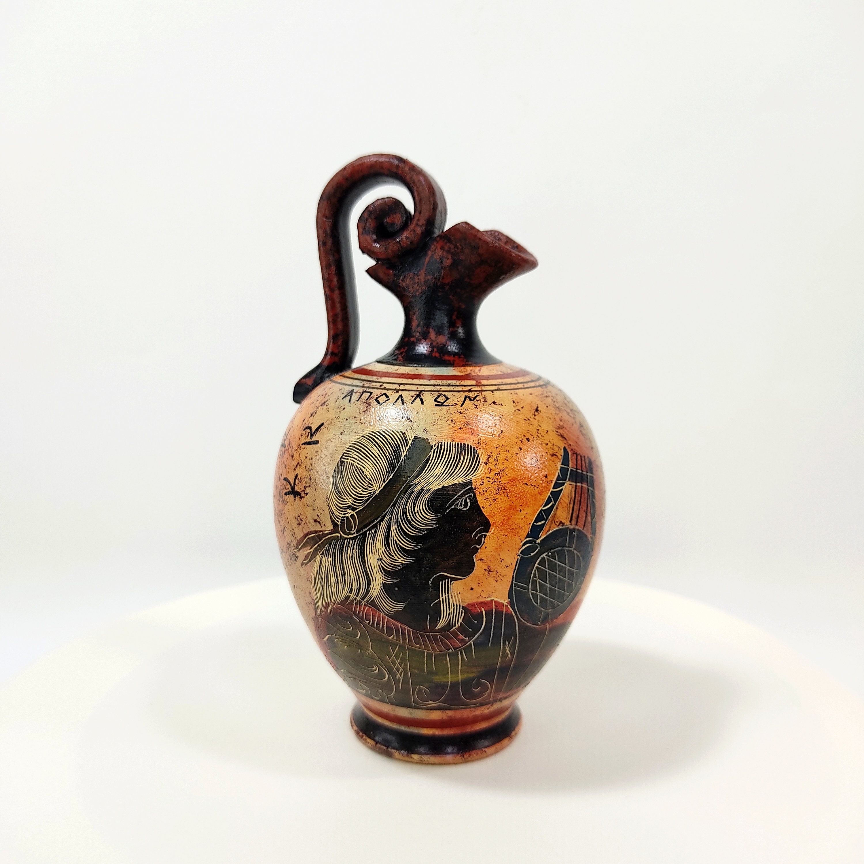 Greek Amphora God Apollo, Ancient Greek Vases, Classical Home Decor ...