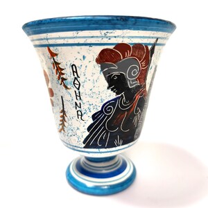 Blue Pythagorean Cup, Justice Mug, Athena Pythagora Fair Cup, Greek ...