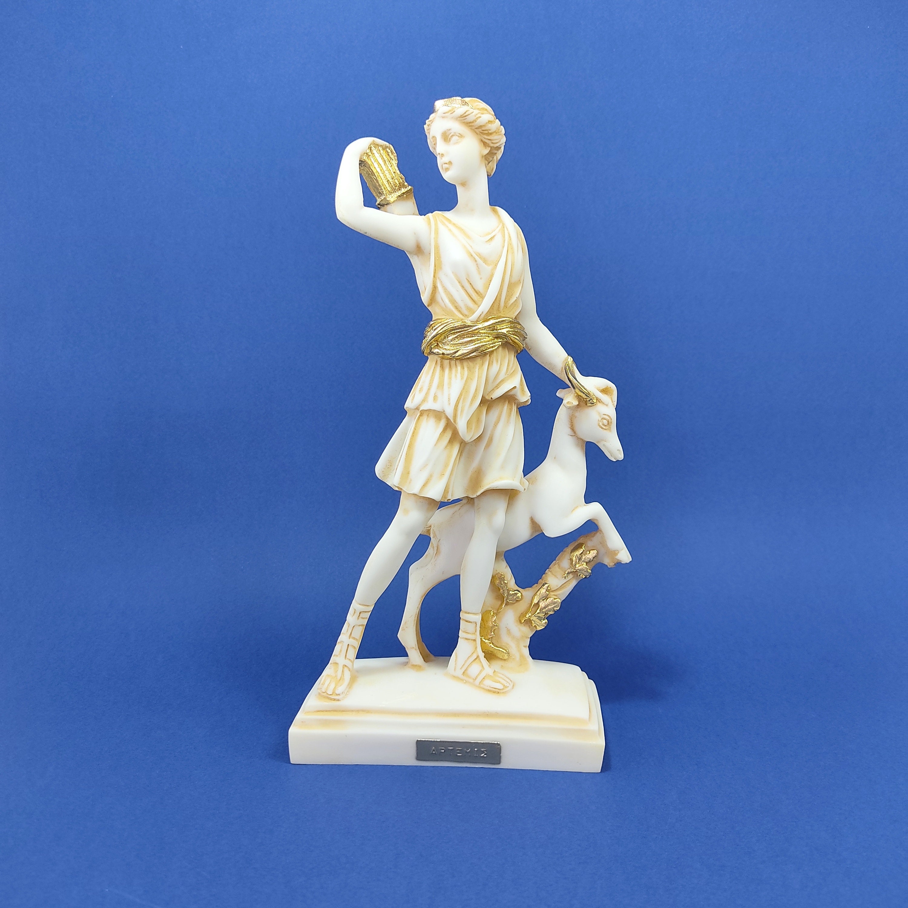 Artemis Greek Goddess Alabaster 25cm Statue, Ancient Greek Mythology ...