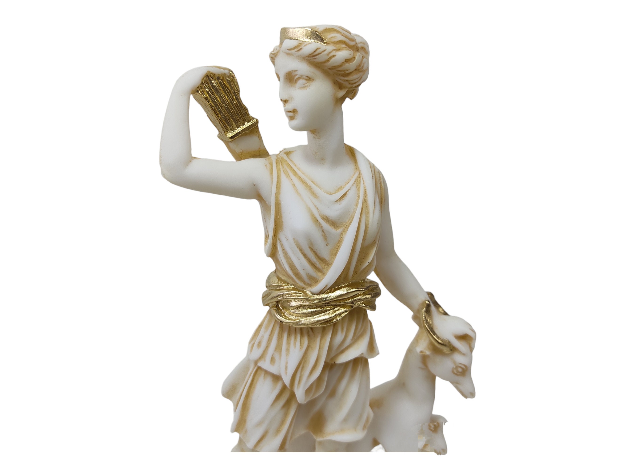 Artemis Greek Goddess Alabaster 25cm Statue, Ancient Greek Mythology ...