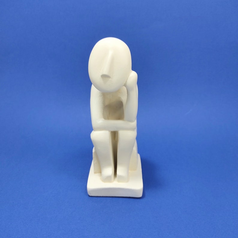 Cycladic Statue the Thinker Man 13cm, Cycladic Stone Idol Sculpture ...