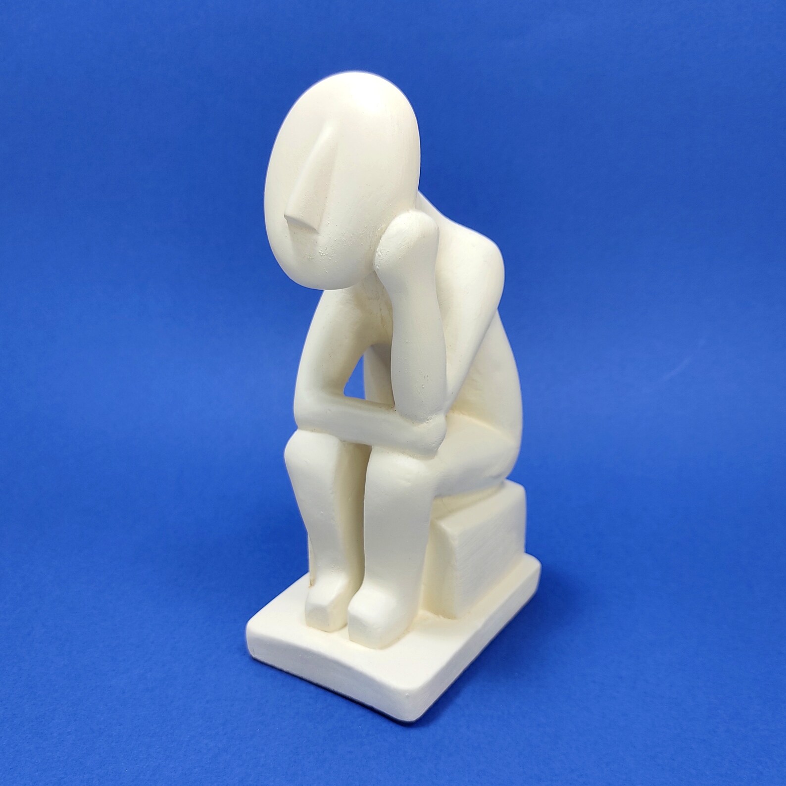Cycladic Statue the Thinker Man 13cm, Cycladic Stone Idol Sculpture ...