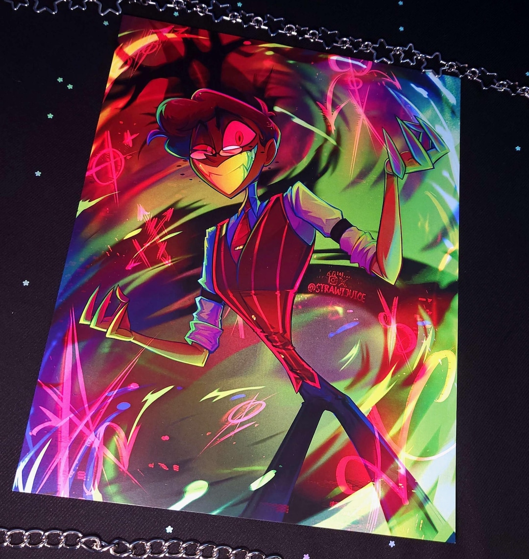 Hazbin Hotel Humon Alastor Fanart Print Ll Poster Ll Alastor the Radio ...