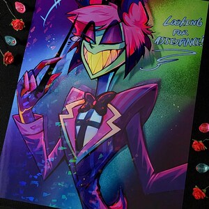 Hazbin Hotel Neon Alastor Fanart Prints - Etsy