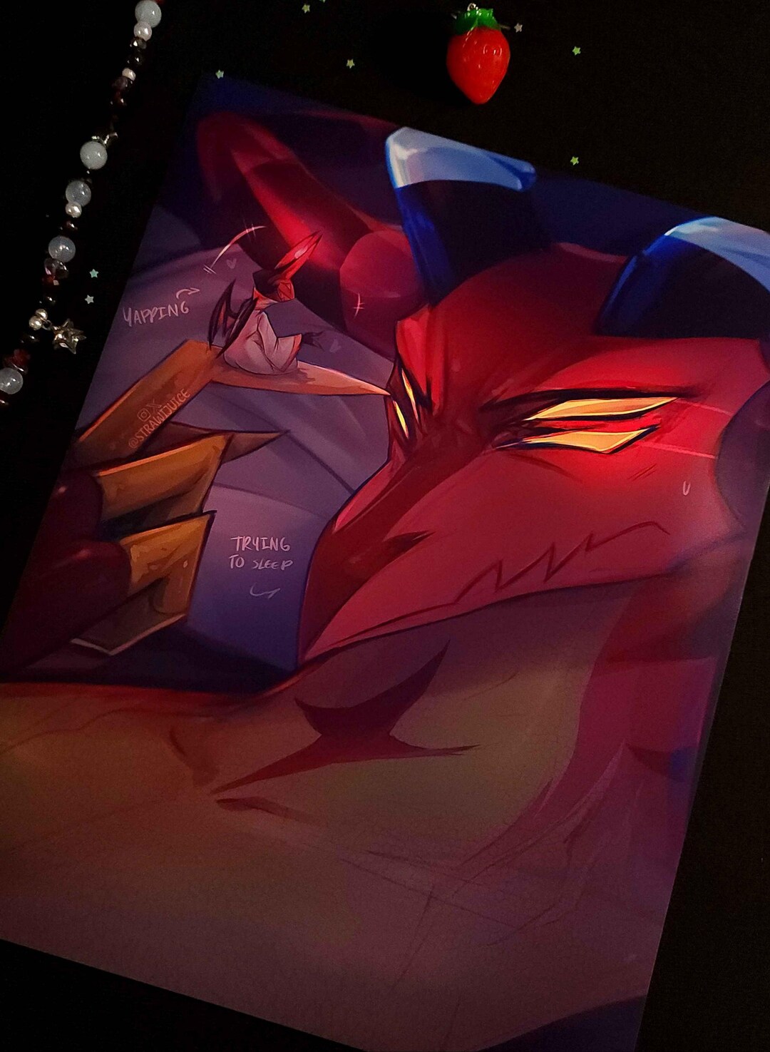 Satan X Yogirt Helluva Boss Fan Art Print - Etsy UK