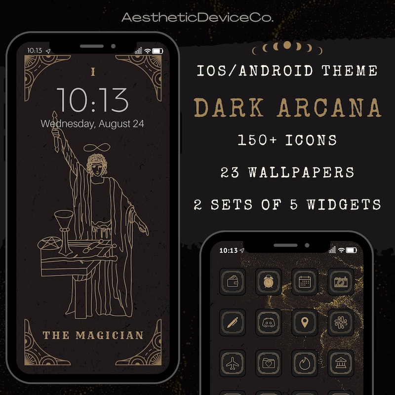 Ios Themes Dark Gold - Etsy