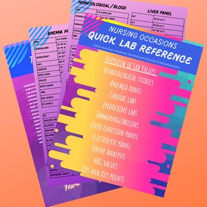 Lab Values Quick Lab Reference Nursing Labs Nursing Lab Sheet Lab Cheat ...