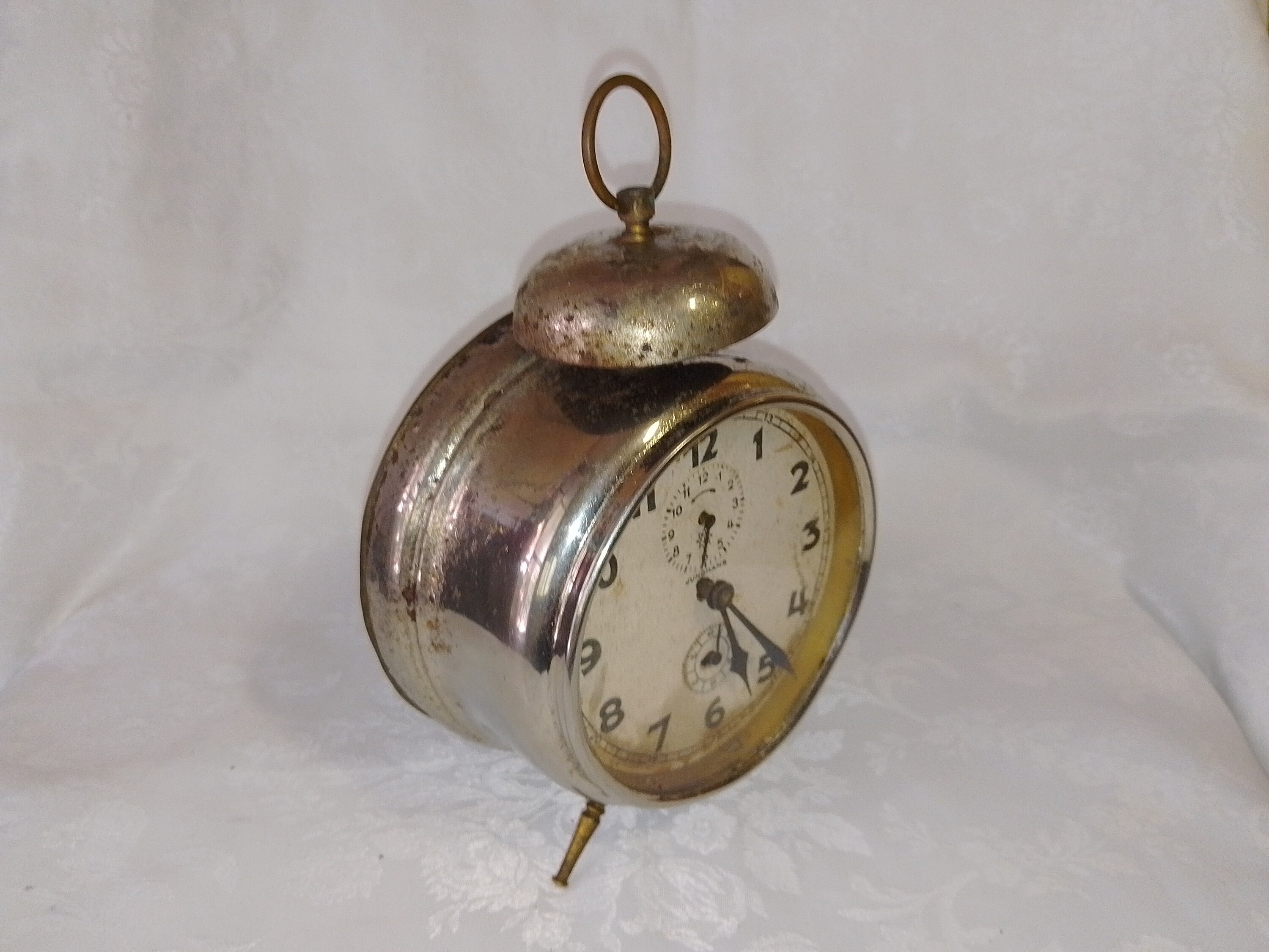 Antique Germany Alarm Clock With One Bell JUNGHANS Working . Rare - Etsy