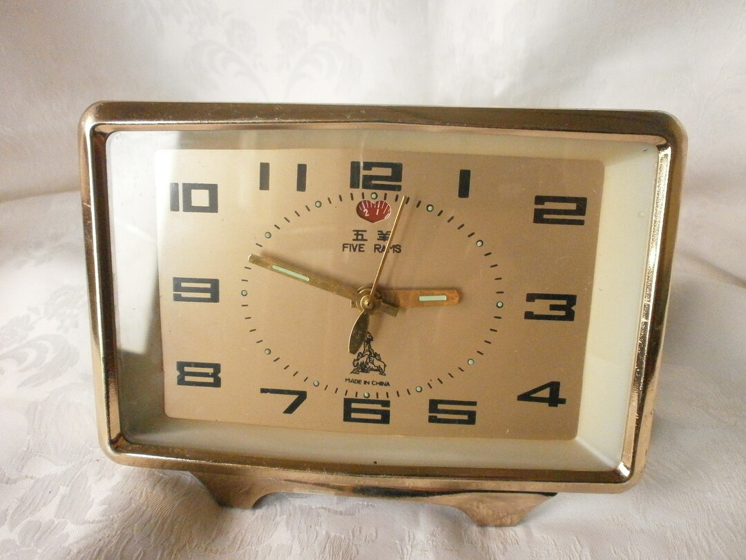 Vintage Old Alarm Clock five Rams Mechanical, Working 70's. - Etsy