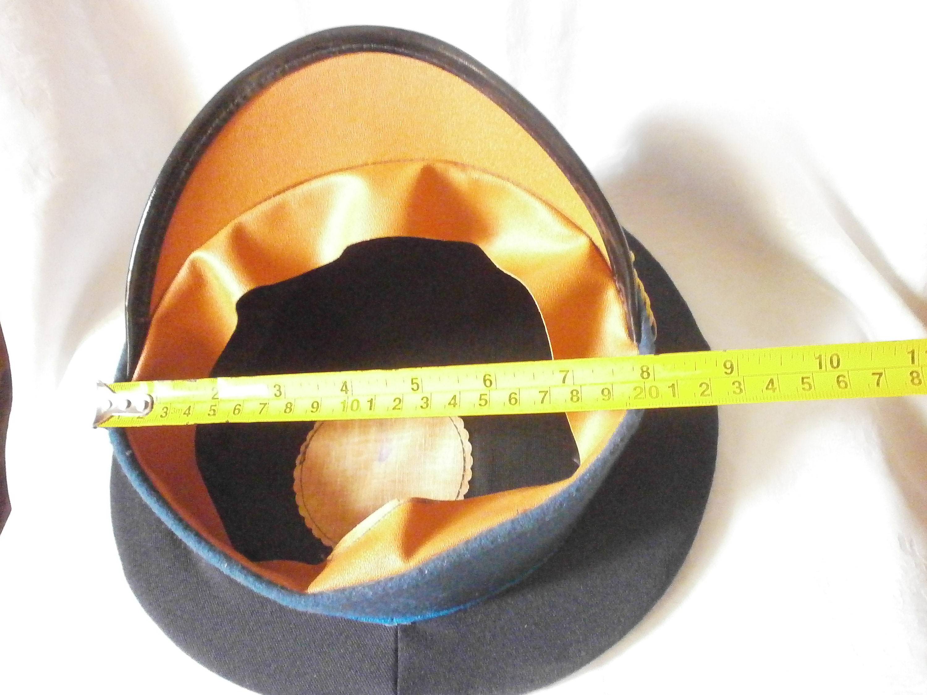 Vintage Old Military Railway Hat Cap -RARE - Uniform Visor Hat Peaked ...