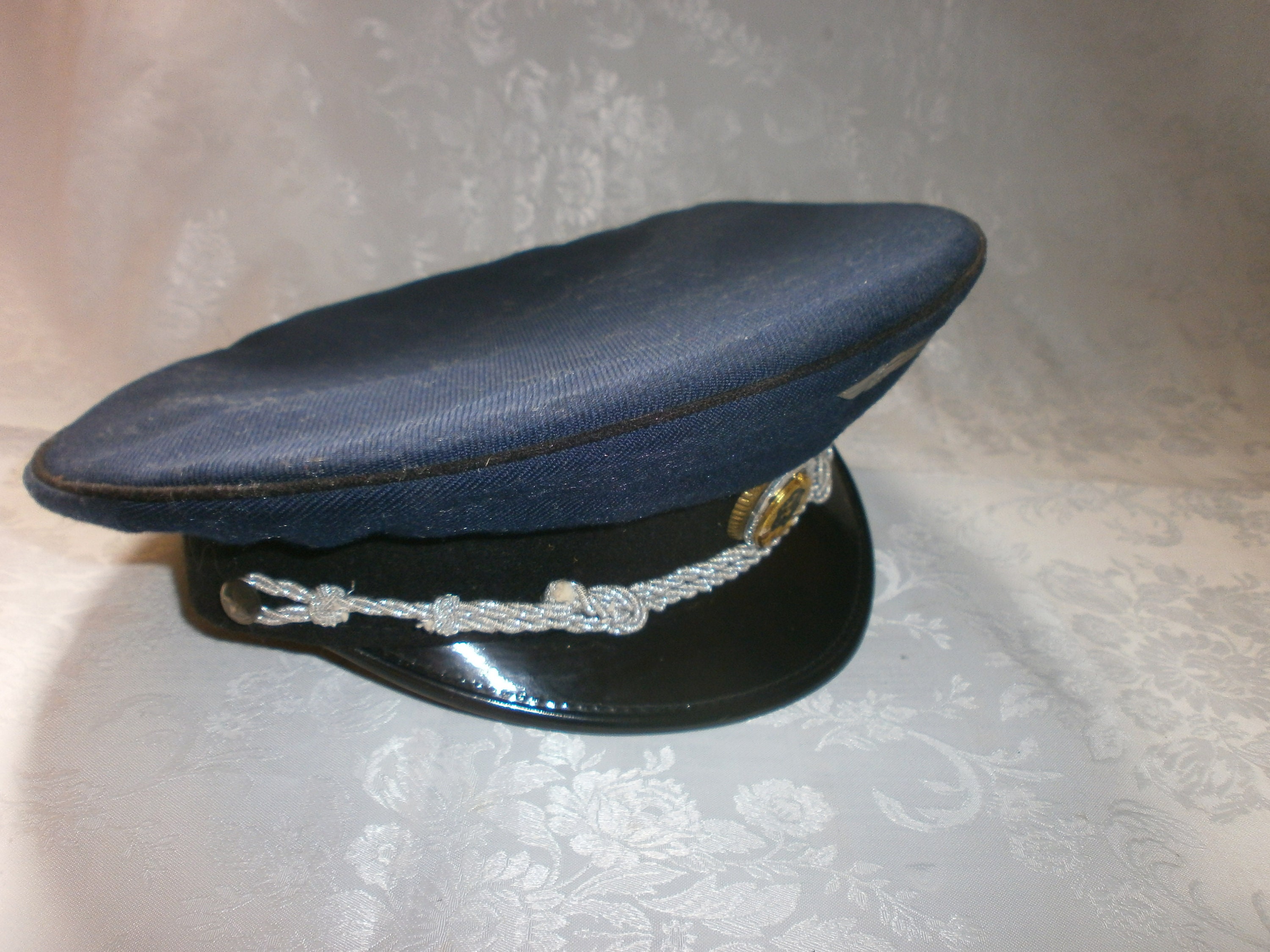 Vintage Old Military Railway Hat Cap -RARE - Uniform Visor Hat Peaked ...