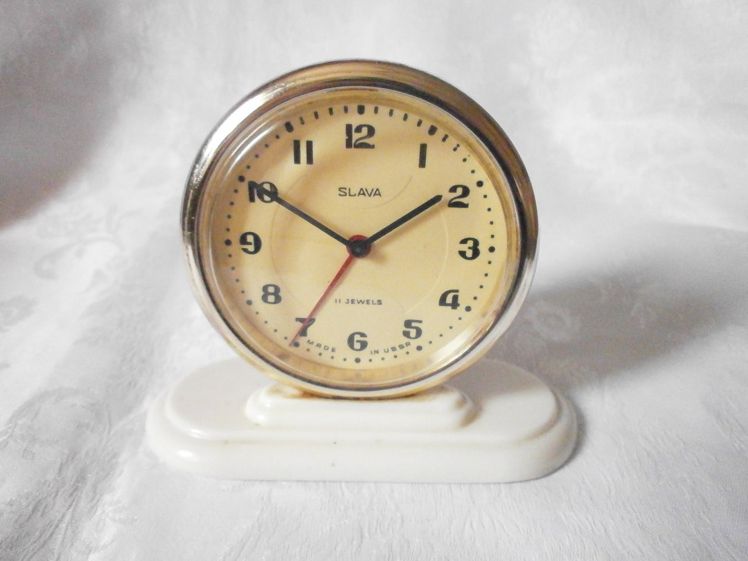 Vintage Russian Mechanical Alarm Clock Slava. USSR. Works and Calls. - Etsy