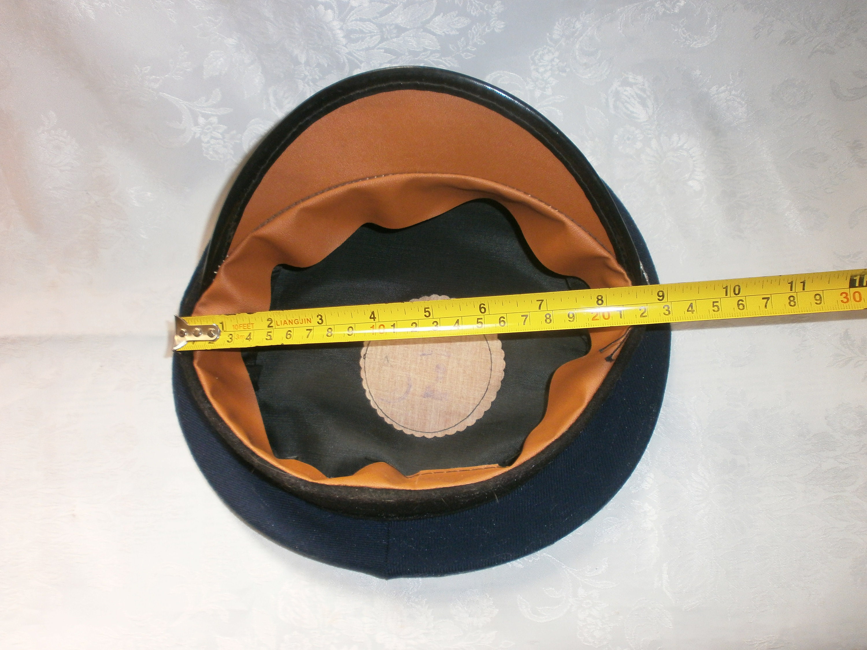 Vintage Old Military Railway Hat Cap -RARE - Uniform Visor Hat Peaked ...