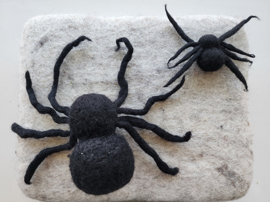 Halloween Prop Wool Felting Spider Photography Props Horror Scene Prank ...