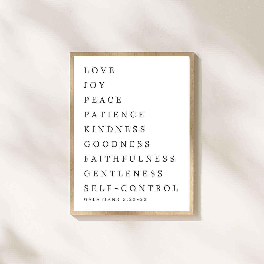 Galatians 5:22-23 | Fruit of the Spirit | Printable - Etsy