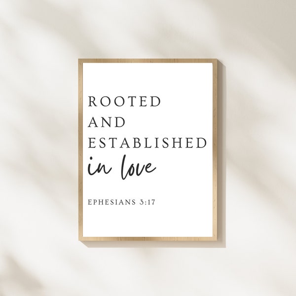 Rooted in Love Wall Art - Etsy