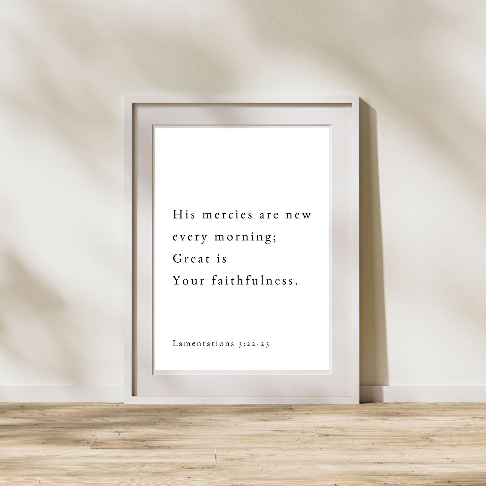 Lamentations 3:22-23 | His Mercies Are New Every Morning, Great is Your ...