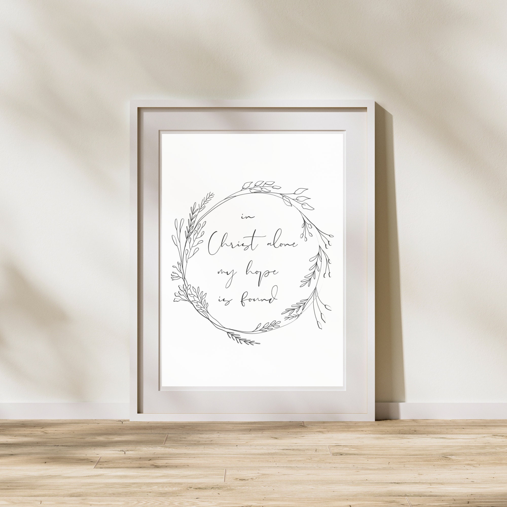 In Christ Alone My Hope is Found | Christian Printable | Digital ...