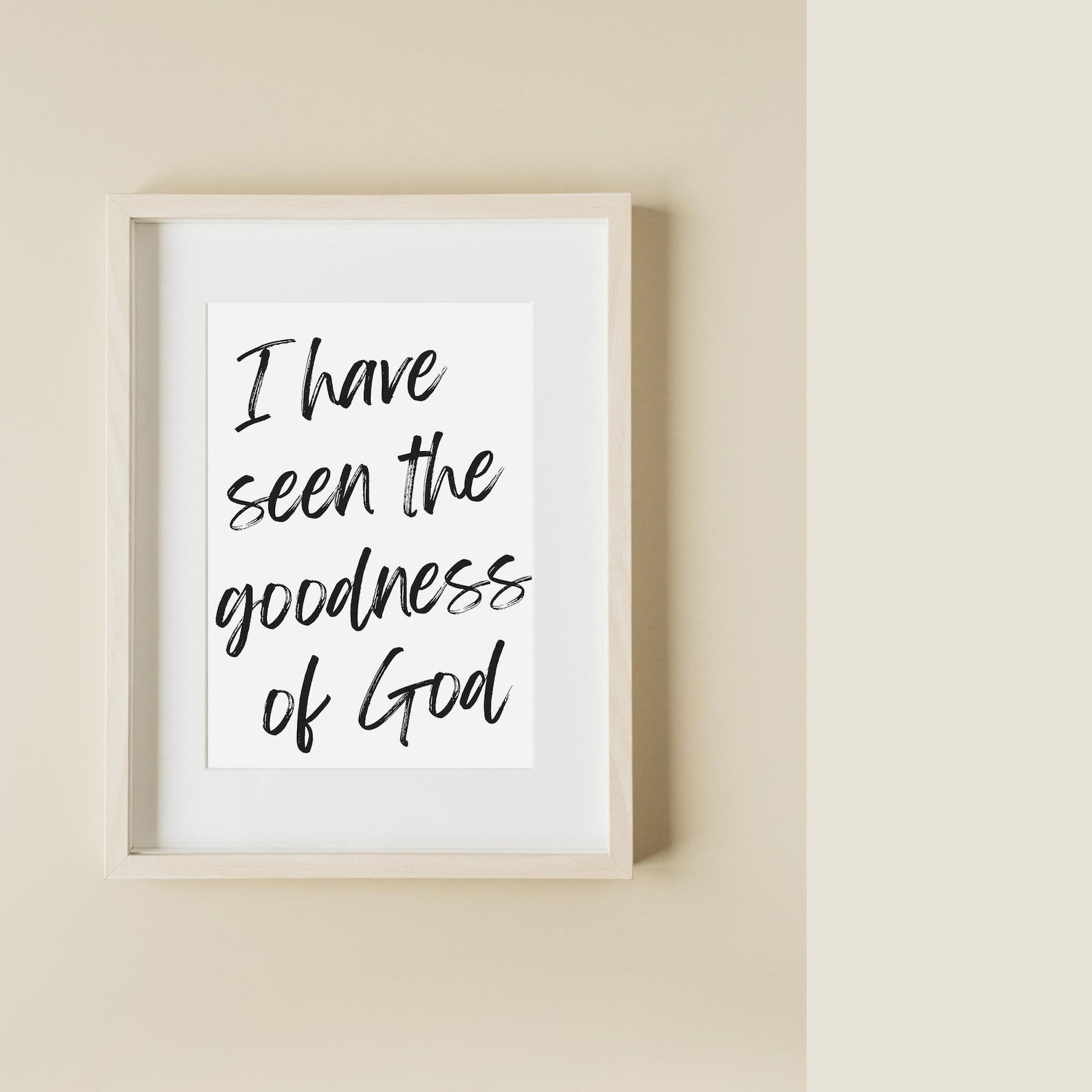I Have Seen the Goodness of God, God is Good, Christian Printable ...