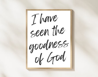 Goodness of God Lyric Printable, Christian Wall Decor, Praise Song ...