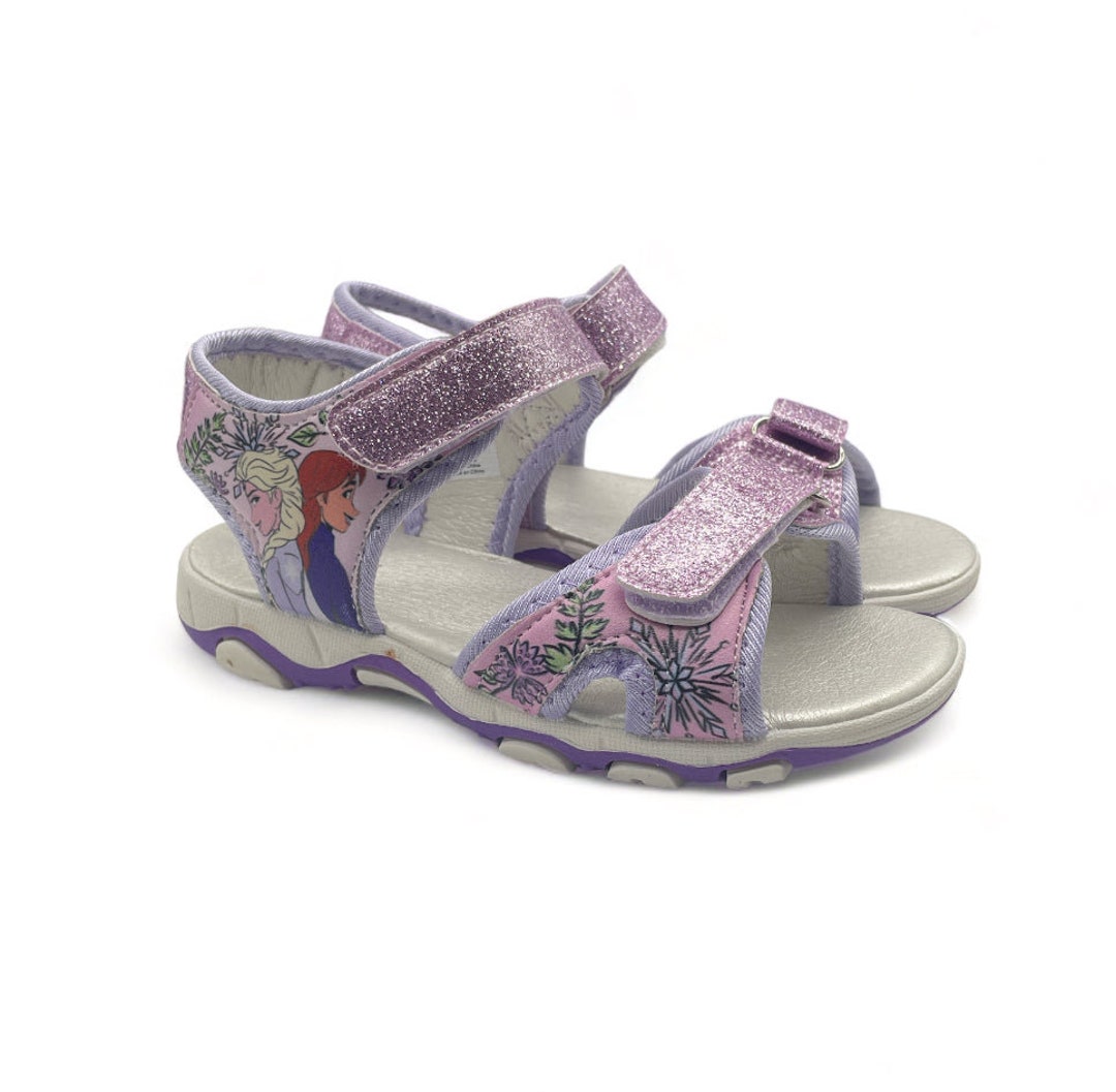 Pink Glittery Frozen Anna Sandals for Girls Children - Etsy