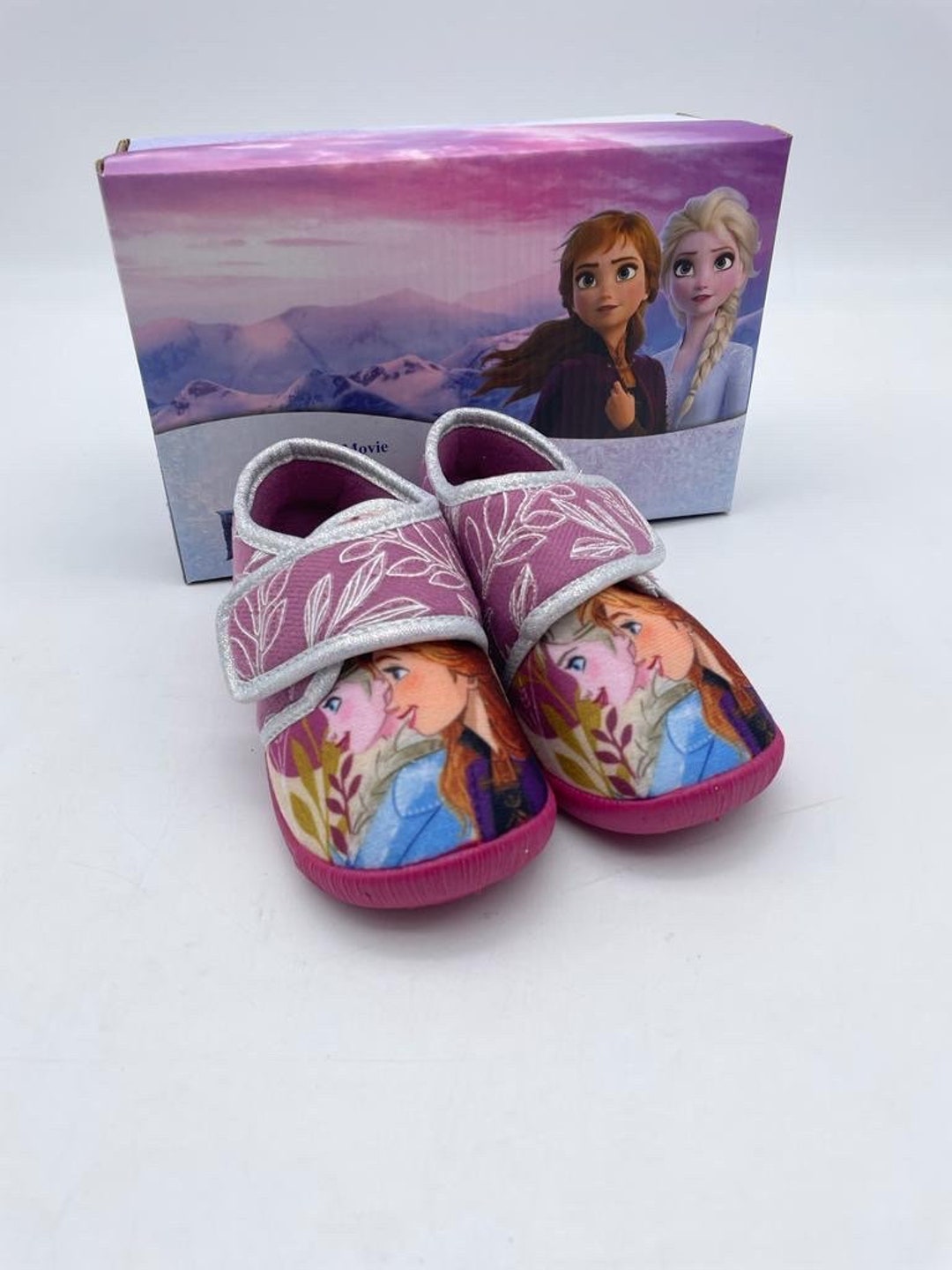 Purple Snow Queen Velcro Slippers - Etsy