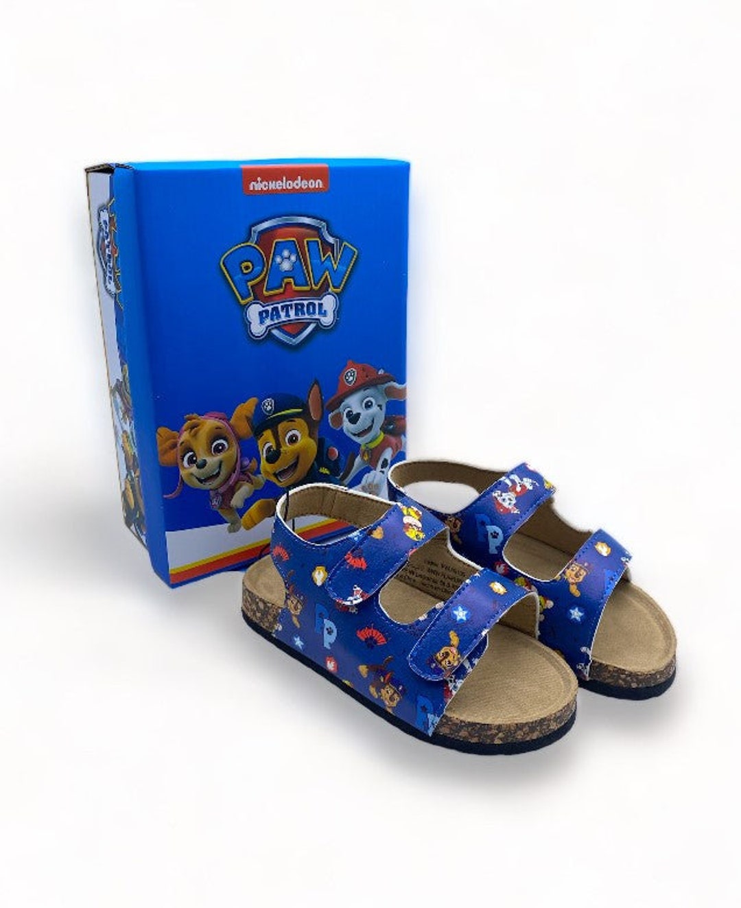Blue Pat Patrol Sandals With Paw Patrol Pattern Velcro Boys AND Girls ...