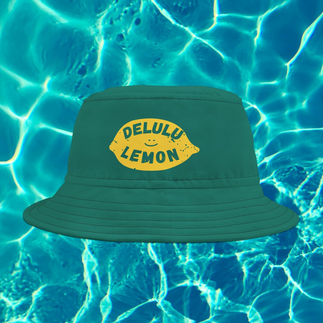 Delulu Lemon Teal, Funny Hat, Funny Gifts, Bucket Hat - Etsy