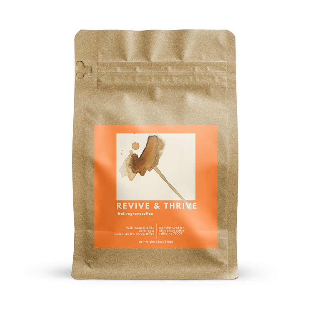 REVIVE & THRIVE / Dark Roast Gifts for Coffee Lovers - Etsy