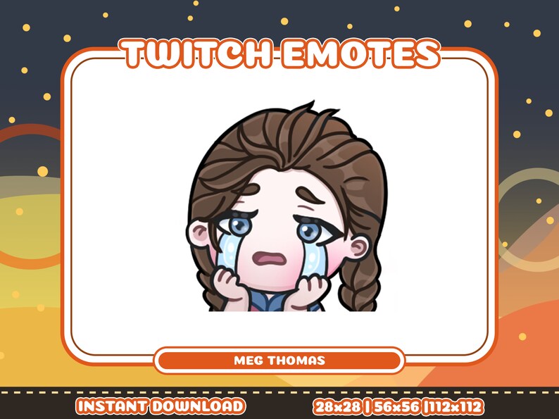 Meg Thomas Emote Dead by Daylight Twitch Badges - Etsy